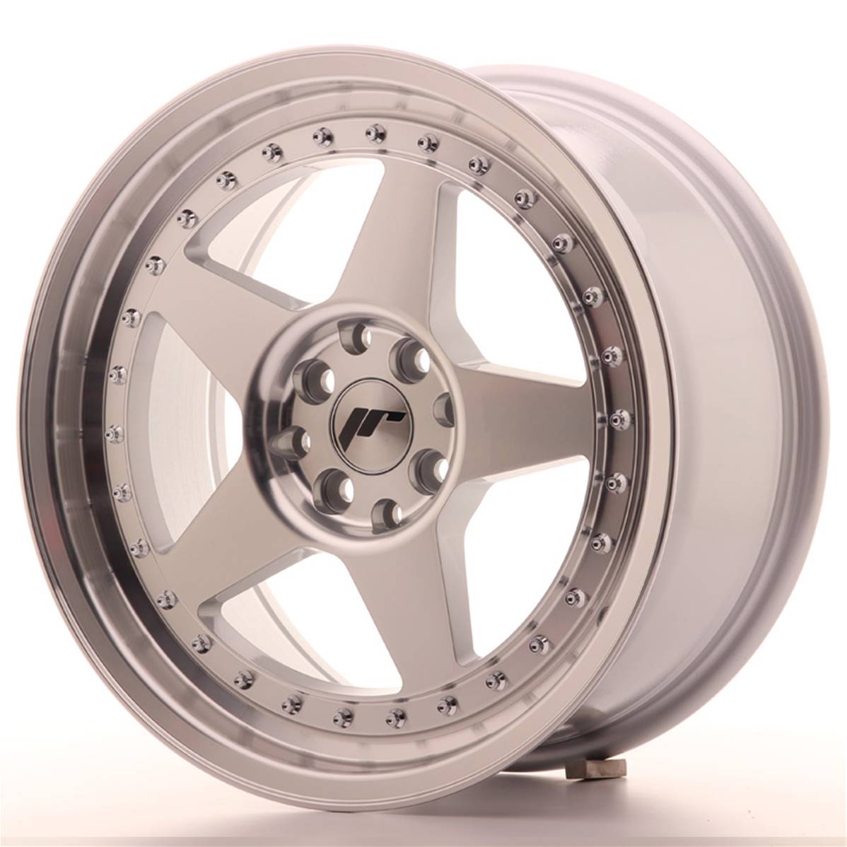 Jante JAPAN RACING JR6 17" x 8" 5x112 5x108 ET 35 Machined Face Silver