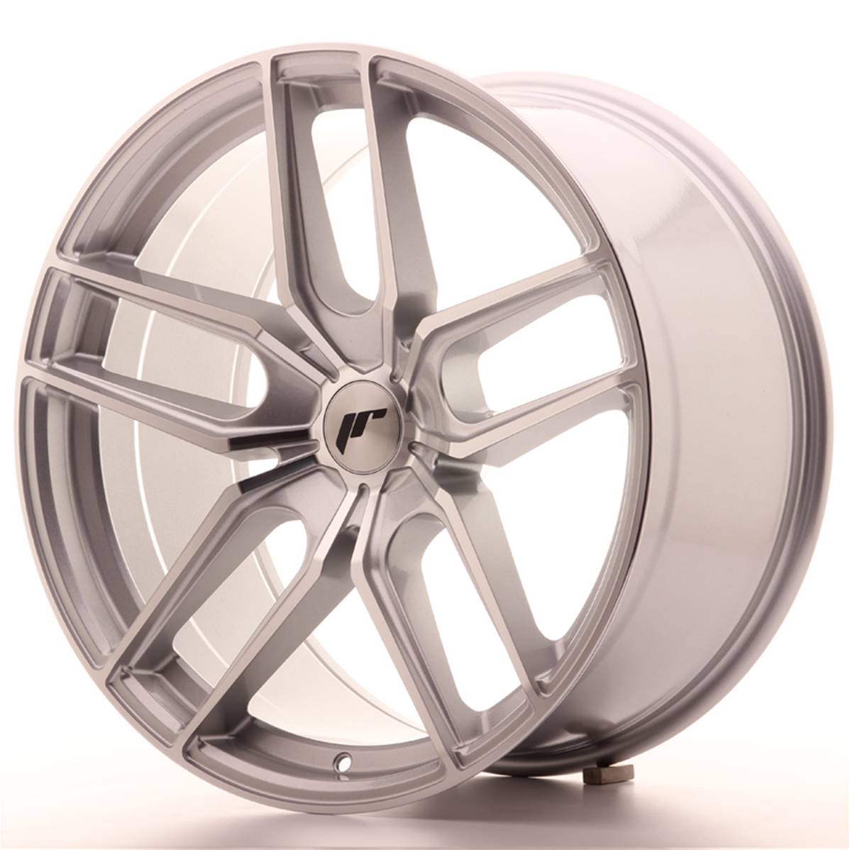 Jante JAPAN RACING JR25 20" x 10" Multi Perçage ET 40 Machined Face Silver