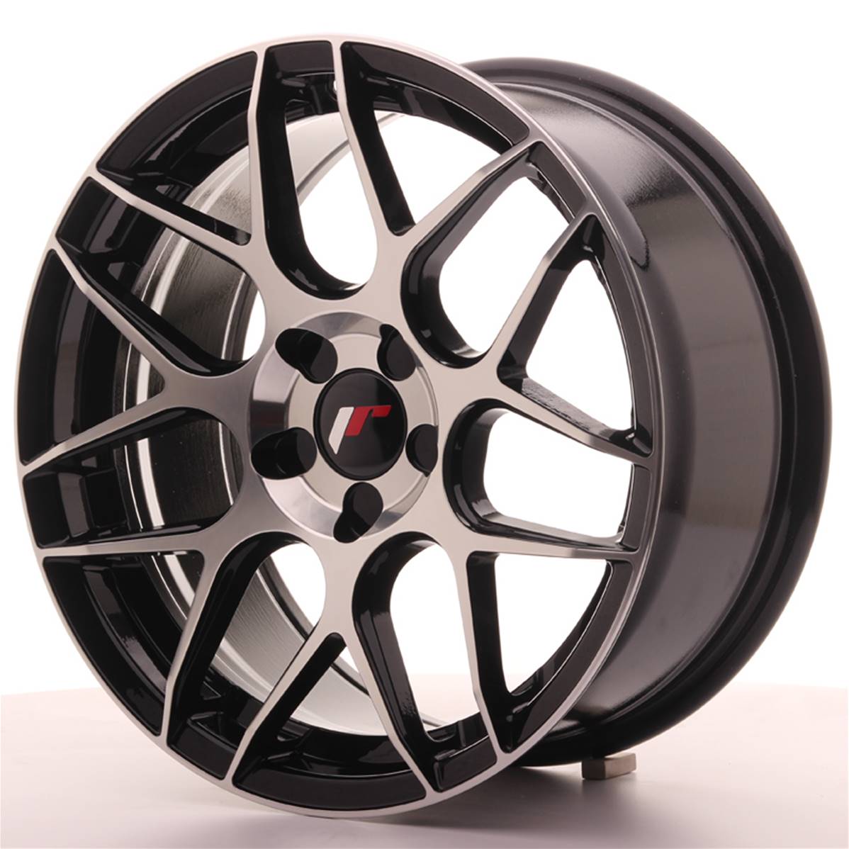 Jante JAPAN RACING JR18 17" x 8" Multi Perçage ET 35 Black Machined Face