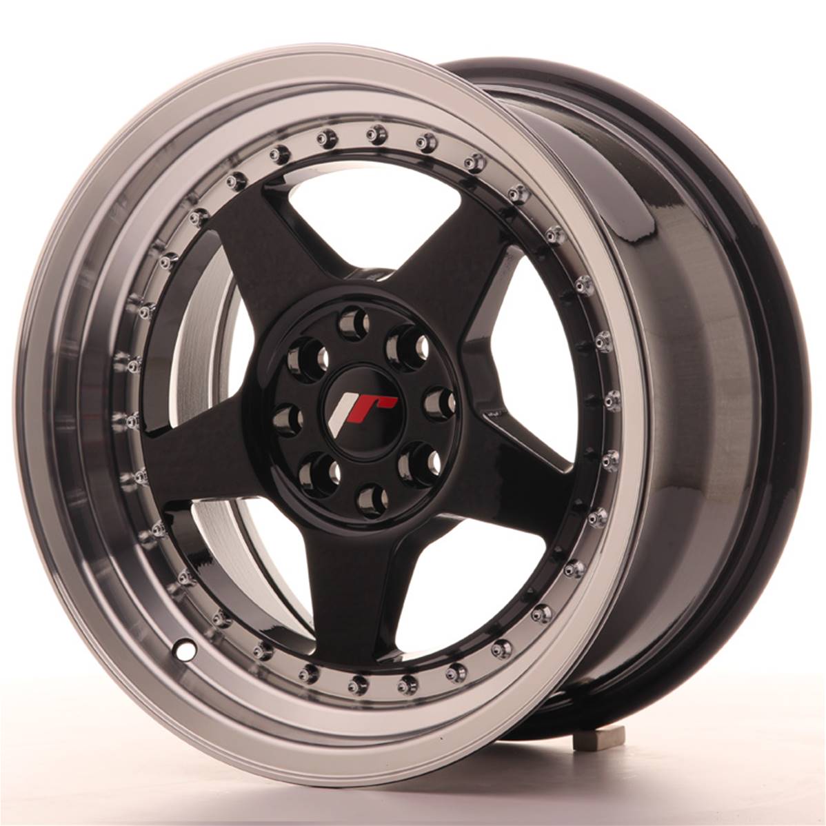 Jante JAPAN RACING JR6 16" x 8" 4x108 4x100 ET 25 Black