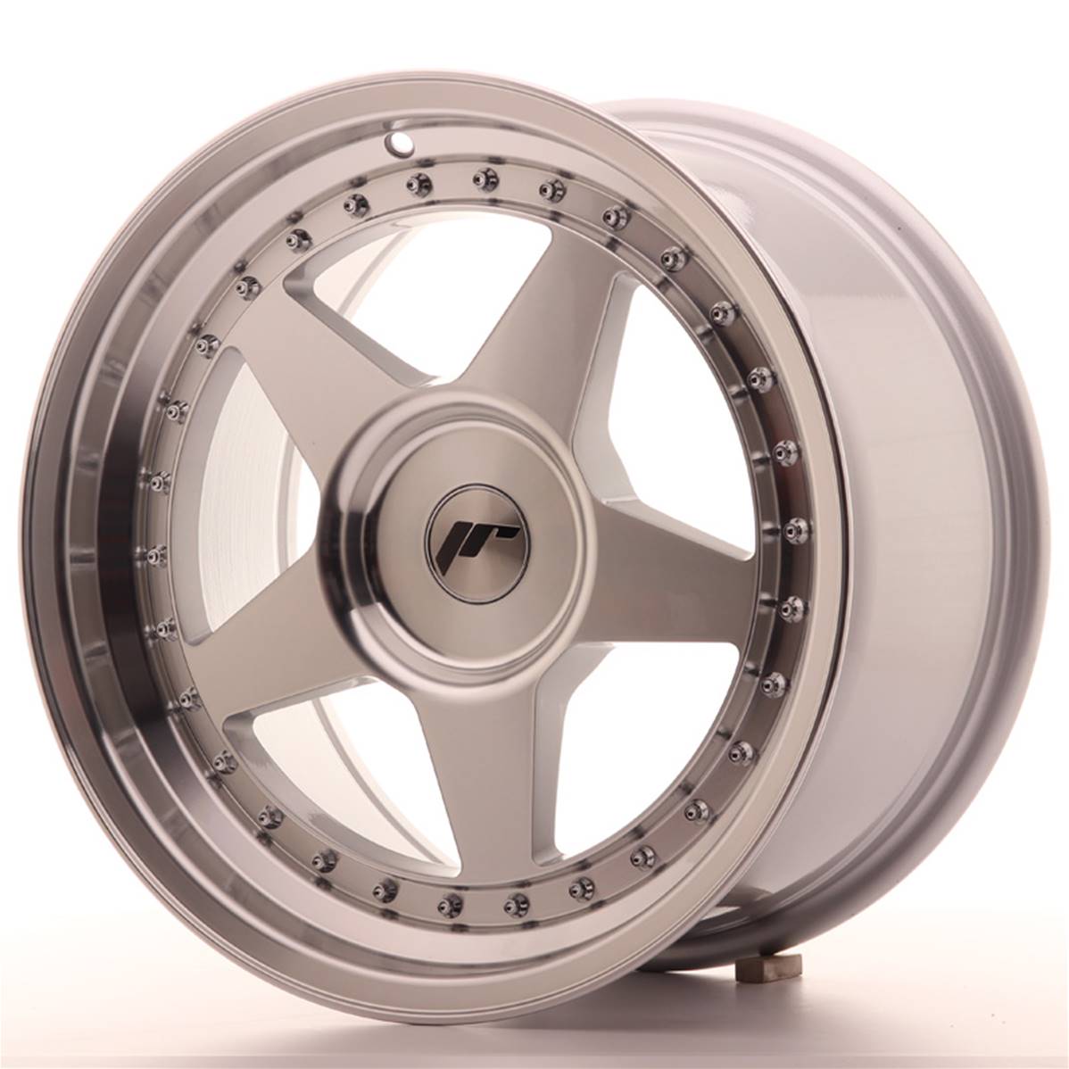 Jante JAPAN RACING JR6 17" x 9" Multi Perçage ET 20-35 Machined Face Silver