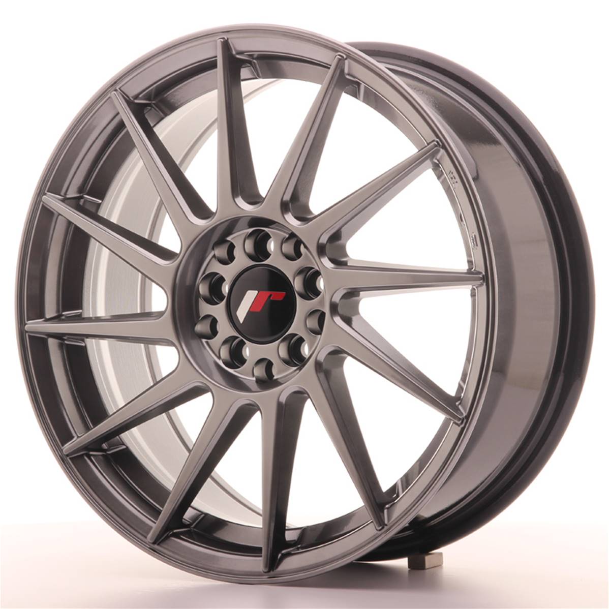Jante JAPAN RACING JR22 17" x 7" 4x108 4x100 ET 25 Hiper Black