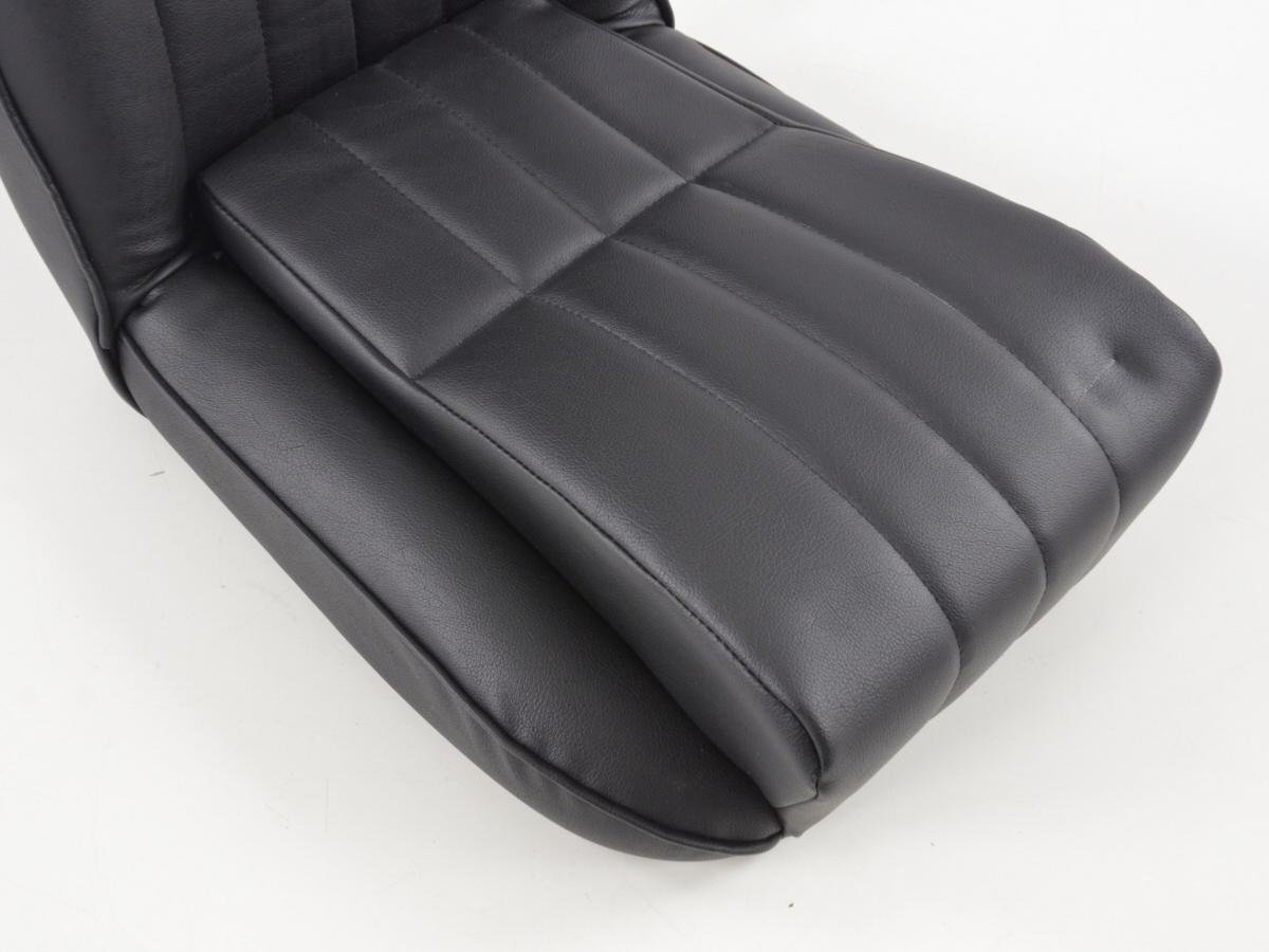 Paire de siege baquet Oldtimer Classic 4 Simili Cuir Noir Fixe Non ...