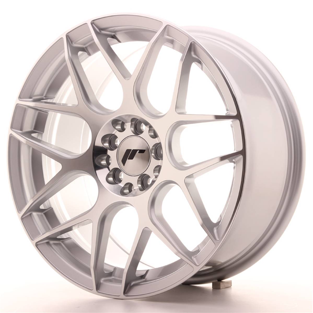 Jante JAPAN RACING JR18 17" x 8" 4x100 4x108 ET 25 Machined Face Silver