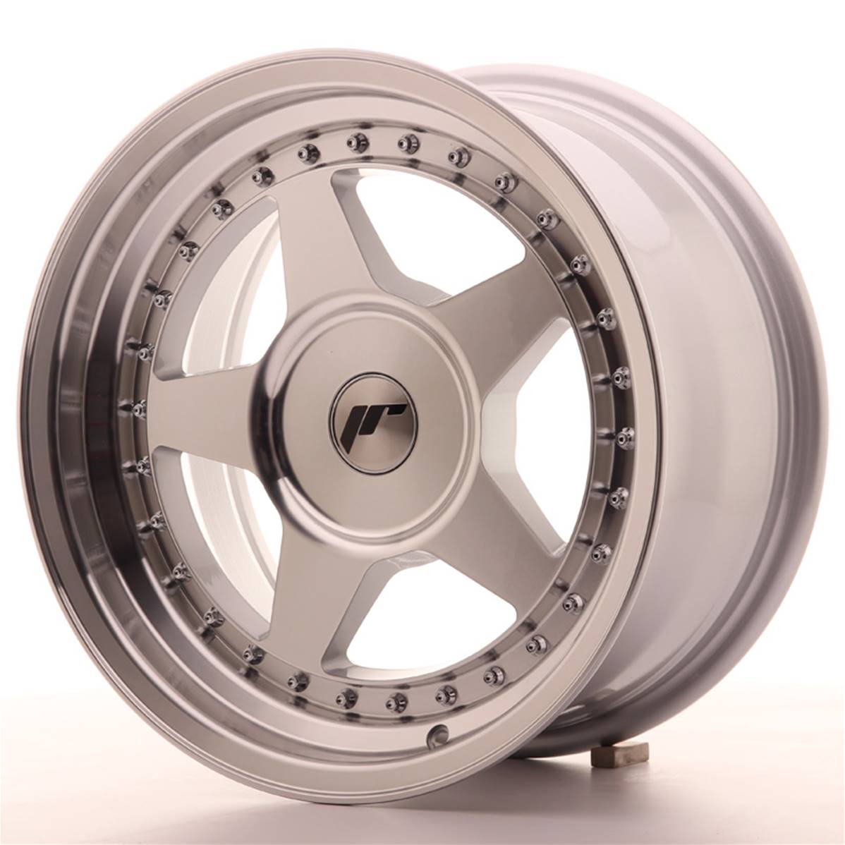 Jante JAPAN RACING JR6 16" x 8" Multi Perçage ET 10-30 Machined Face Silver