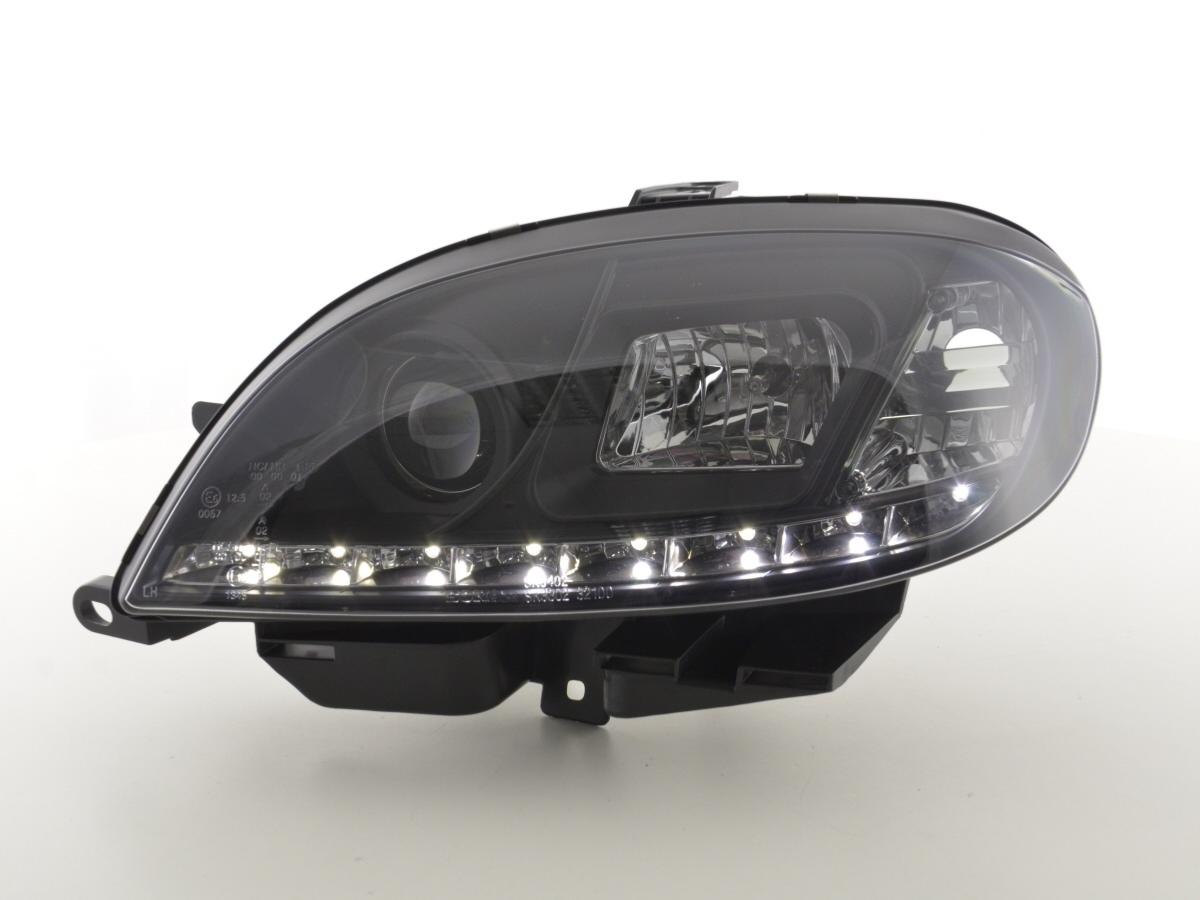 Paire de feux phares Daylight Led Citroen Saxo 00-02 Noir
