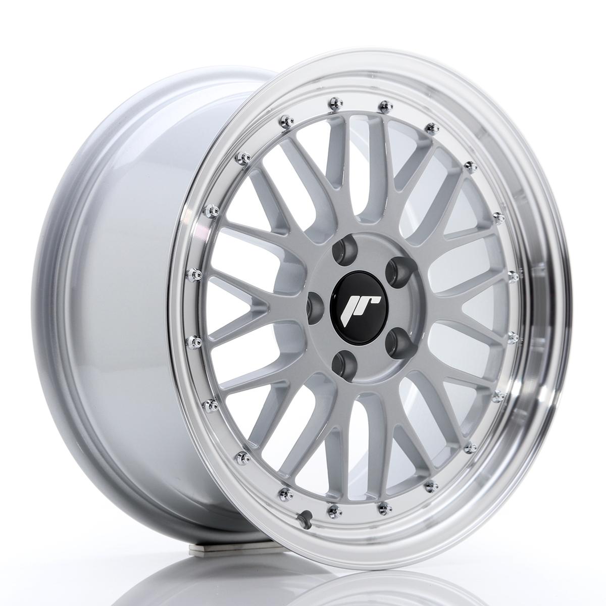 JR Wheels JR23 17x8 ET40 5x112 Hyper Silver w/Machined Lip