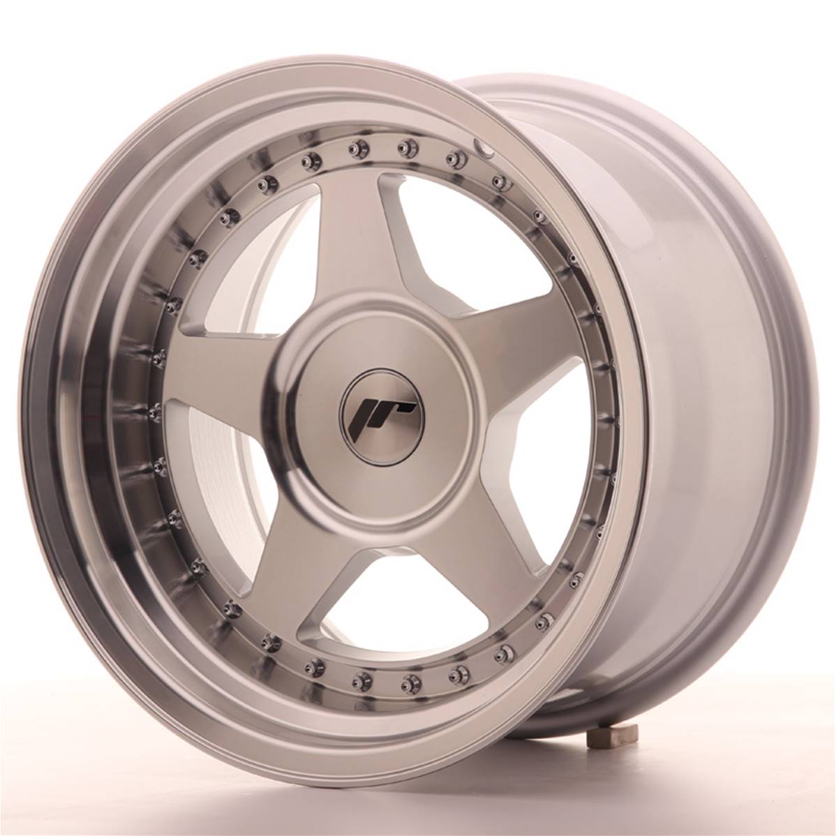 Jante JAPAN RACING JR6 16" x 9" Multi Perçage ET 0-20 Silver Machined Face