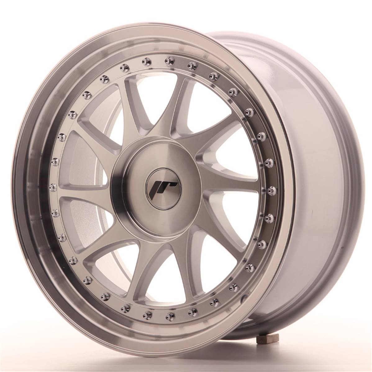 Jante JAPAN RACING JR26 17" x 8" Multi Perçage ET 35 Machined Face Silver